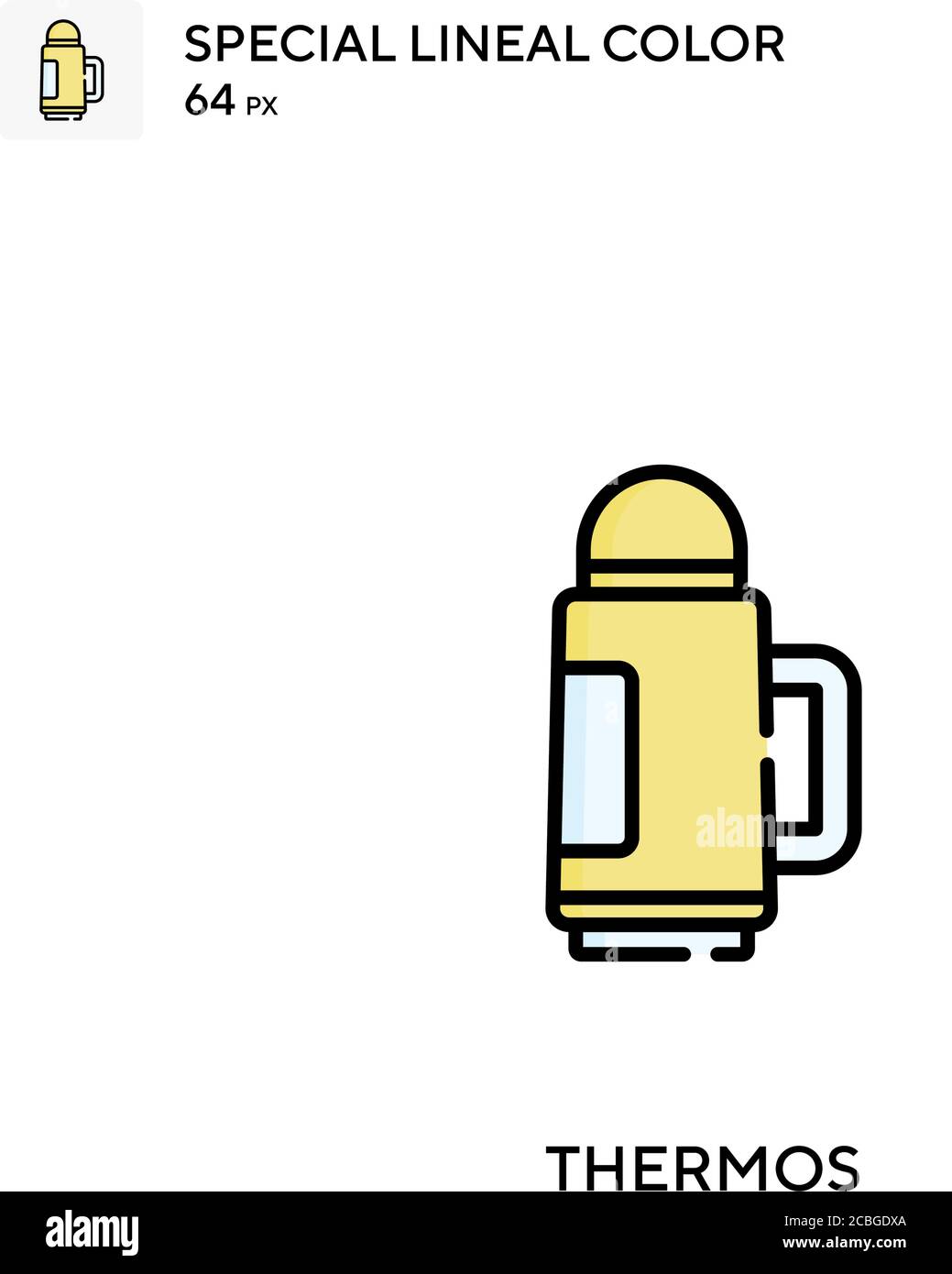 Thermos Simple vector icon. Thermos icons for your business project ...