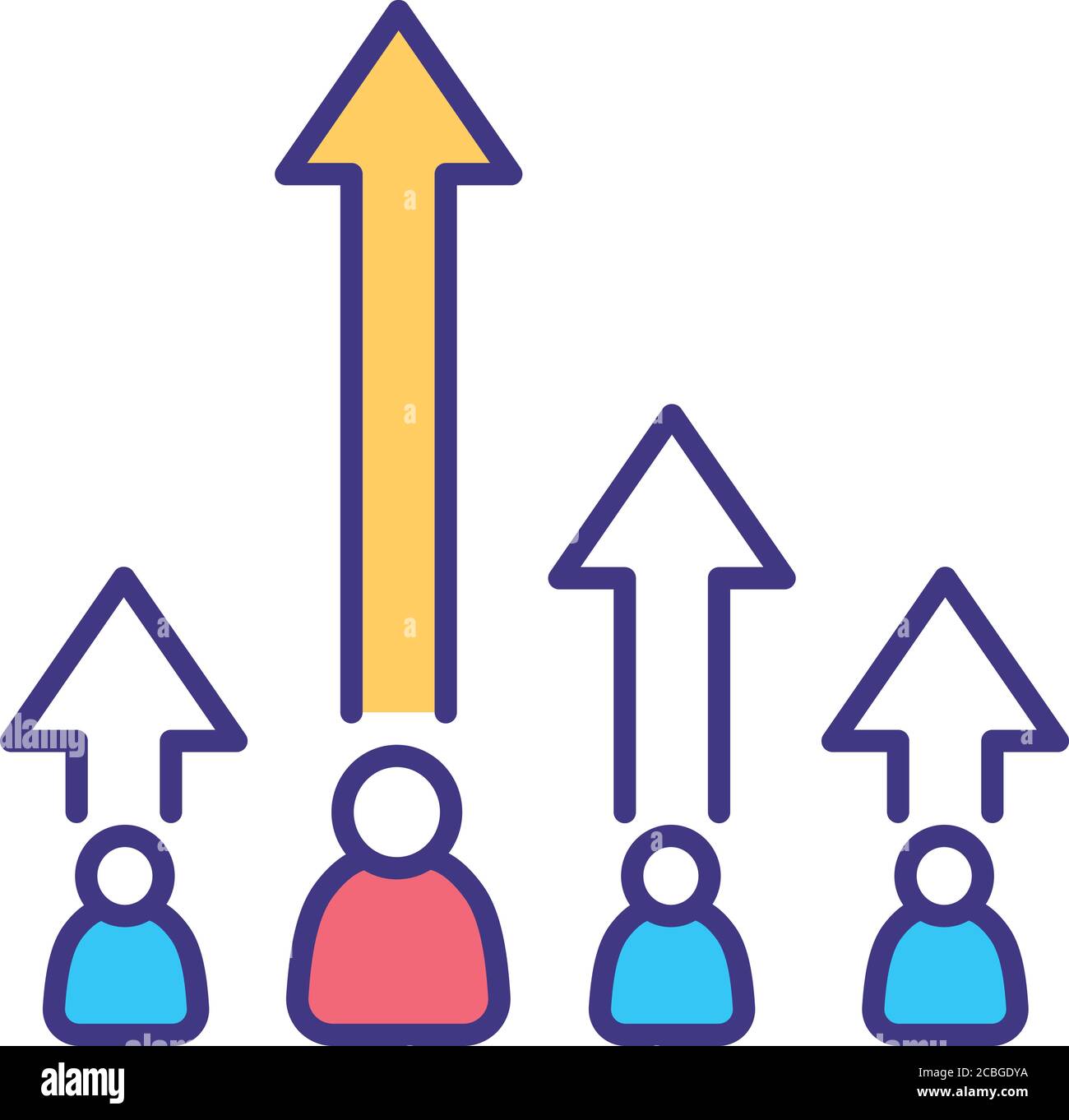 Workplace competition RGB color icon Stock Vector Image & Art - Alamy