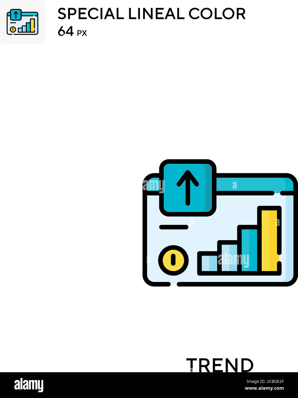 Trend Simple vector icon. Trend icons for your business project Stock ...