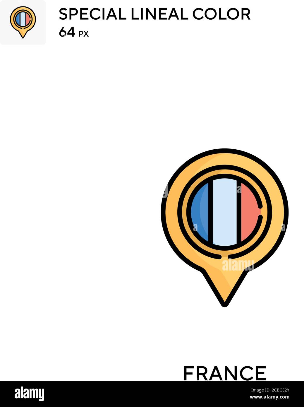 France Simple vector icon. France icons for your business project Stock ...