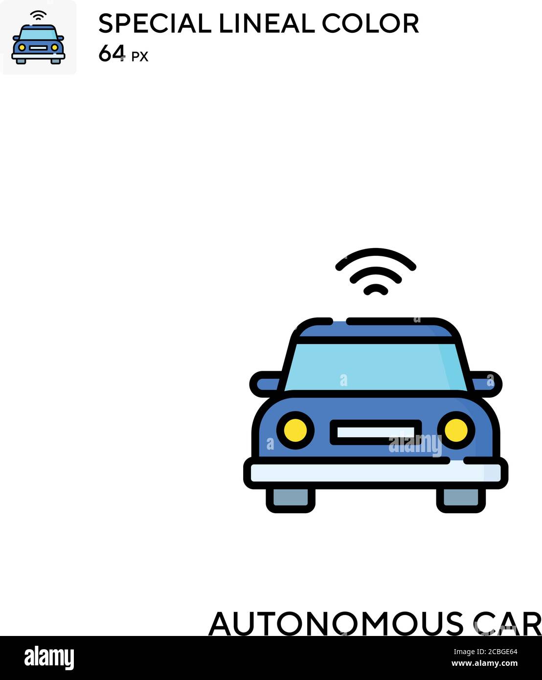 Autonomous car Simple vector icon. Autonomous car icons for your ...