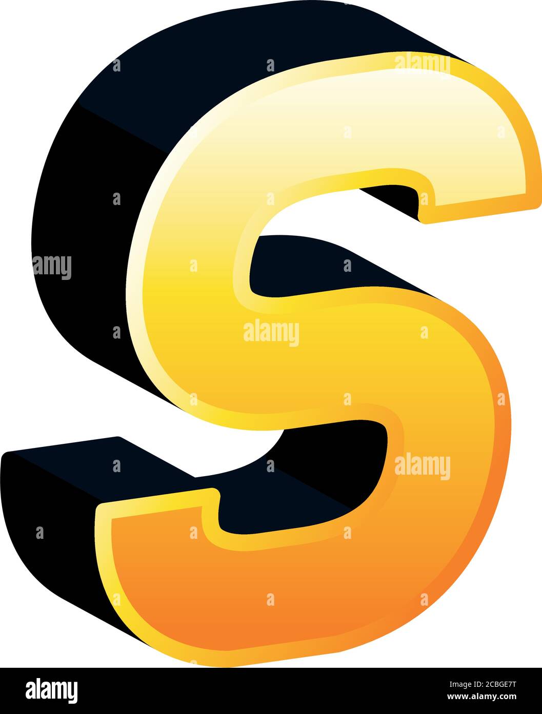 3d s letter design, lettering typography retro and comic theme Vector ...