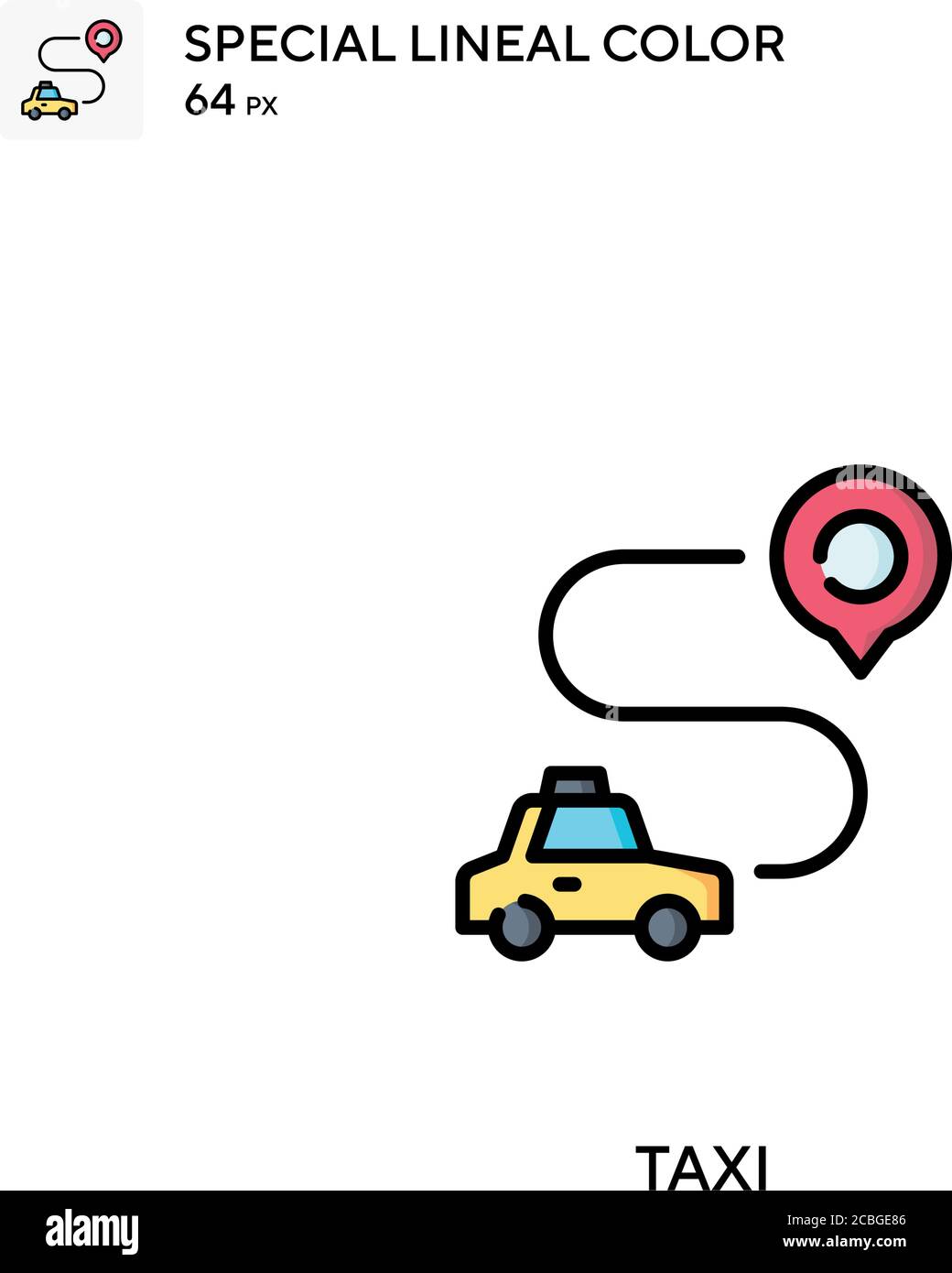 Taxi Simple vector icon. Taxi icons for your business project Stock ...