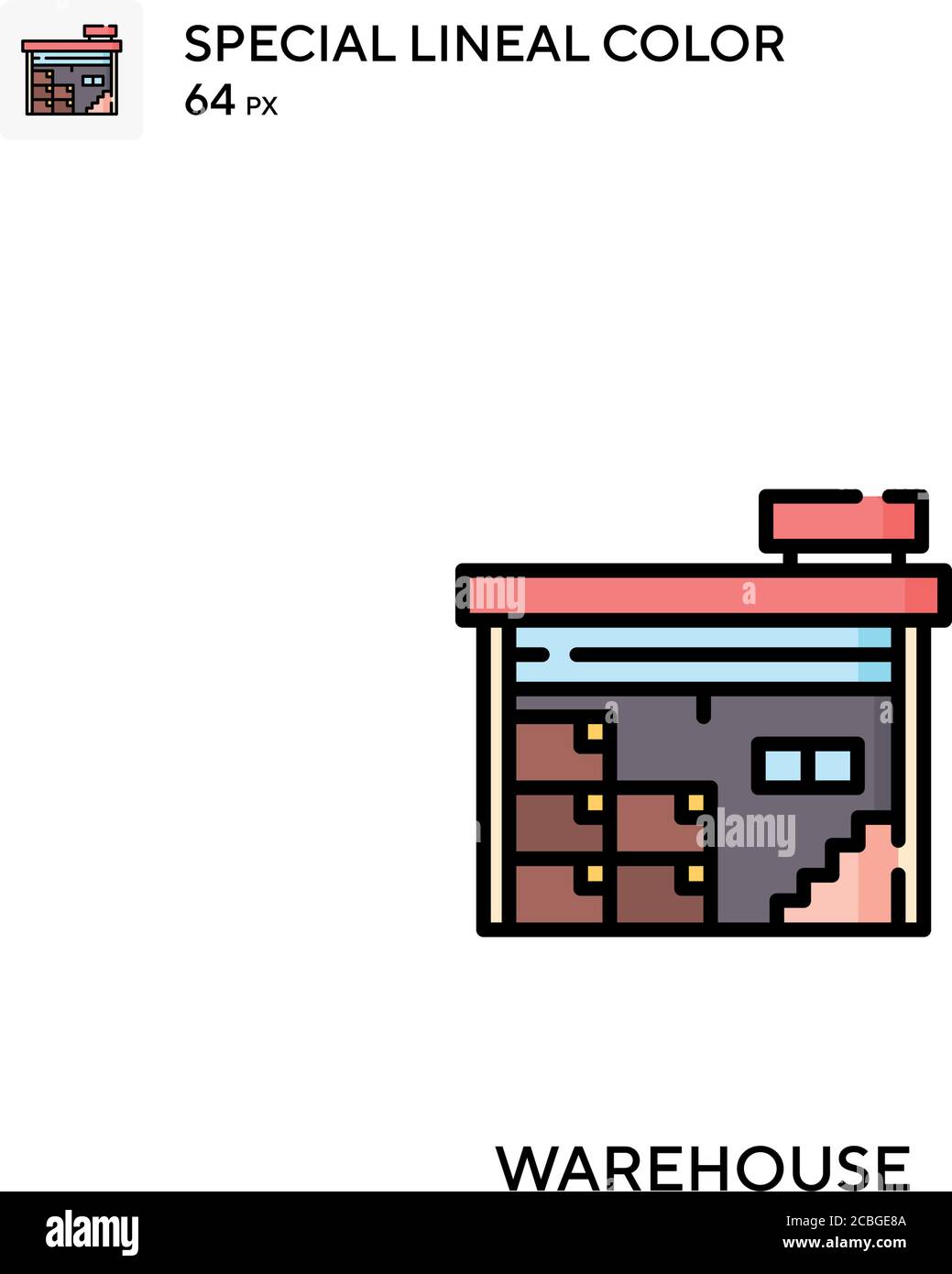 Warehouse Simple vector icon. Warehouse icons for your business project ...