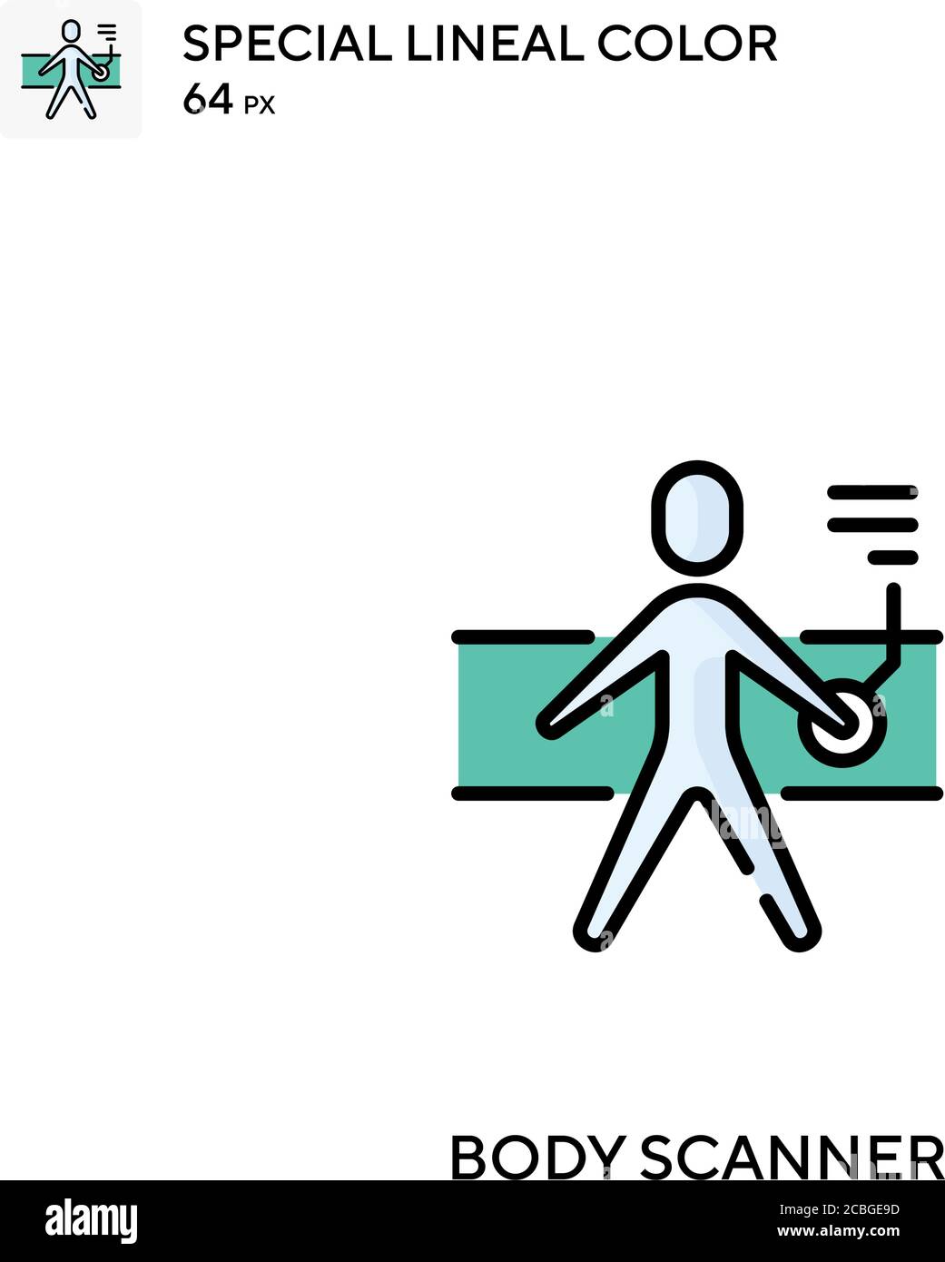 Body scanner Simple vector icon. Body scanner icons for your business ...