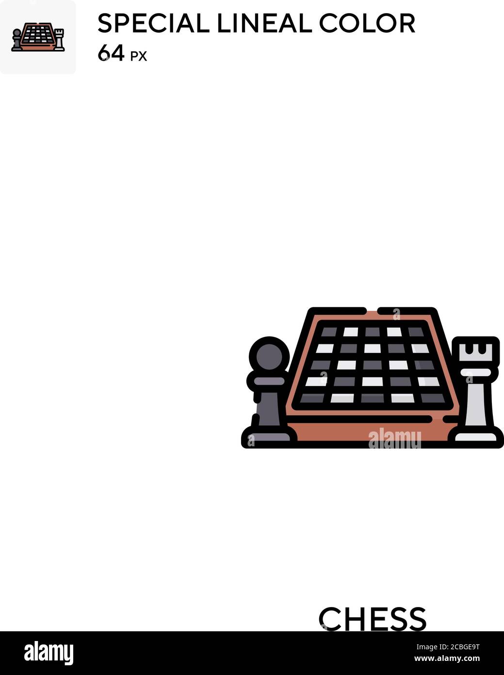 Chess Simple vector icon. Chess icons for your business project Stock ...