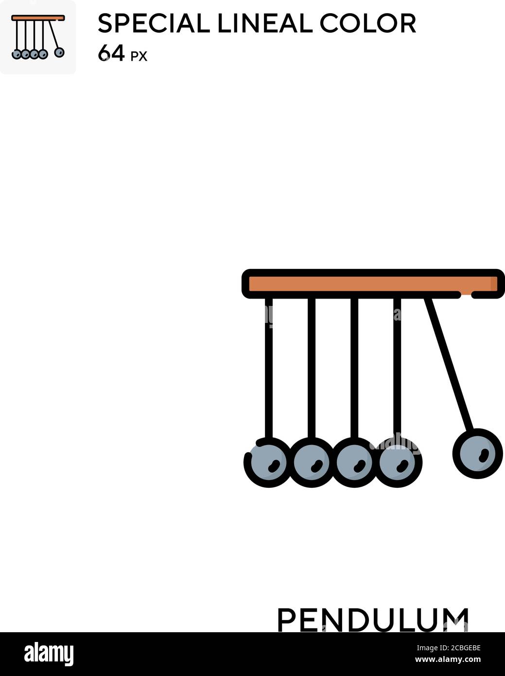 Pendulum Simple vector icon. Pendulum icons for your business project ...