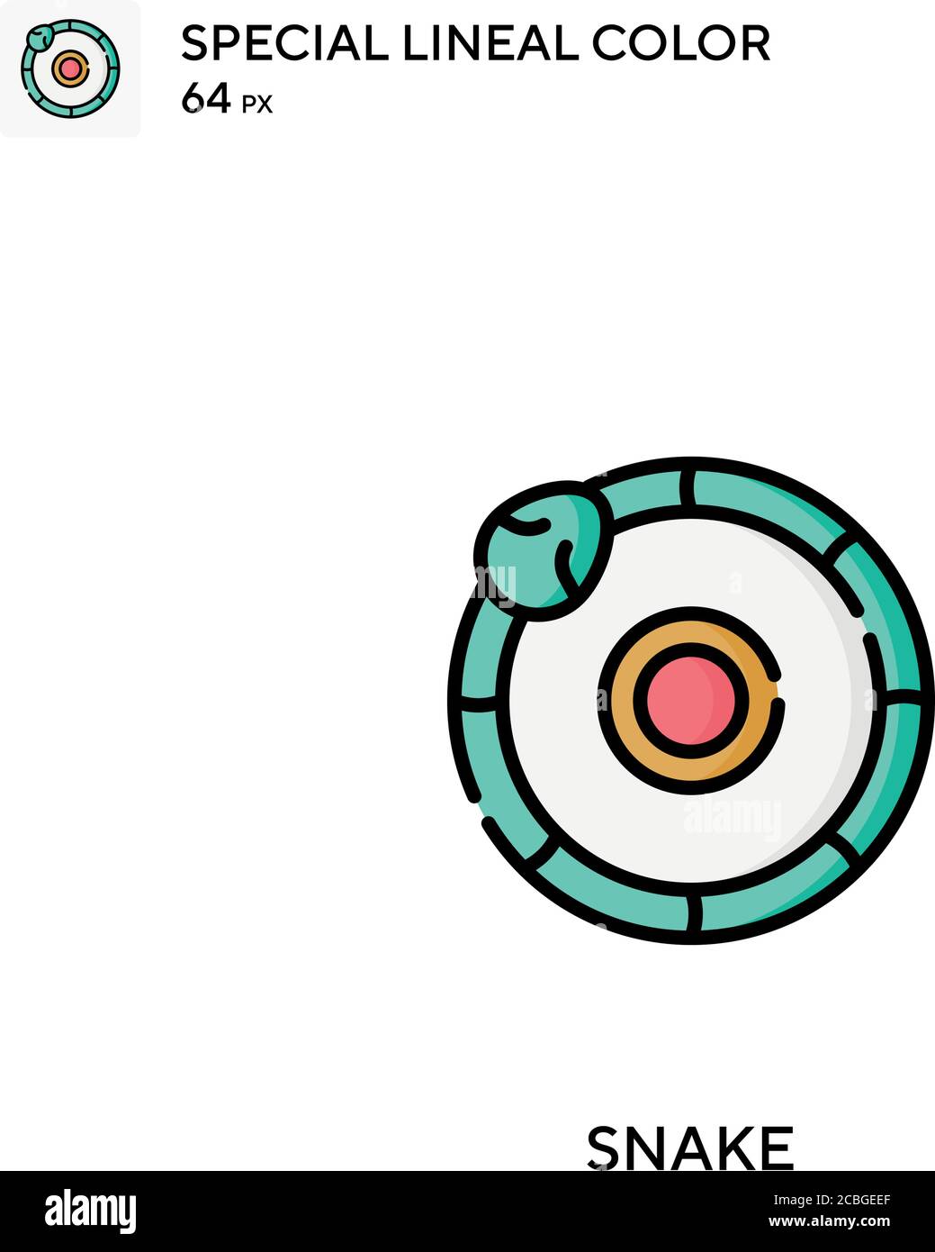 Snake Simple vector icon. Snake icons for your business project Stock ...