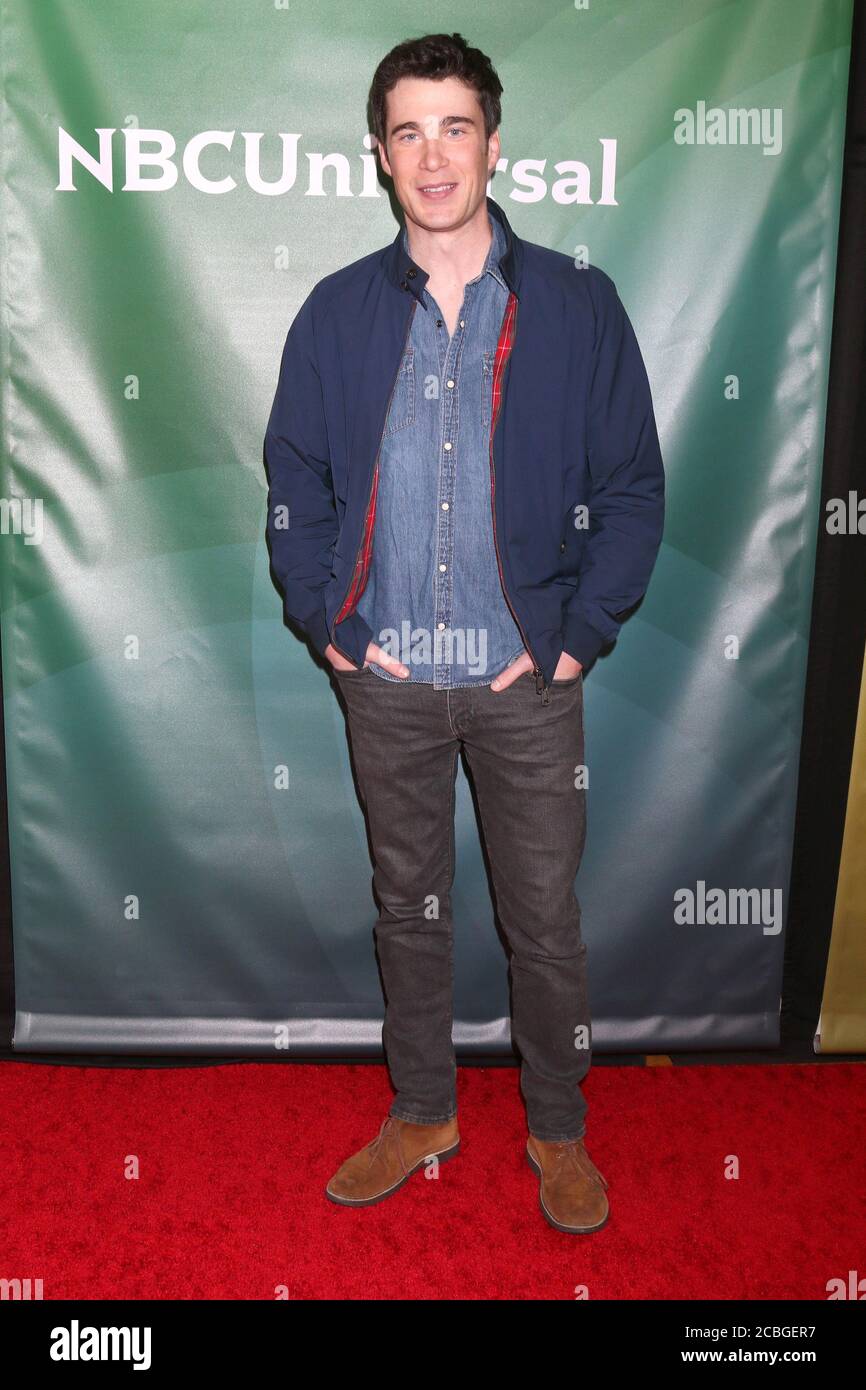 LOS ANGELES - JAN 11: Levi Fiehler at the NBCUniversal Winter Press ...