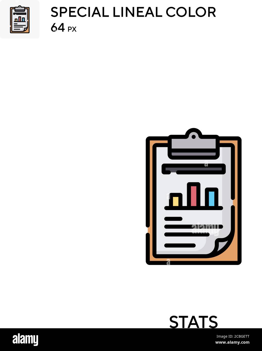 Stats Simple vector icon. Stats icons for your business project Stock ...