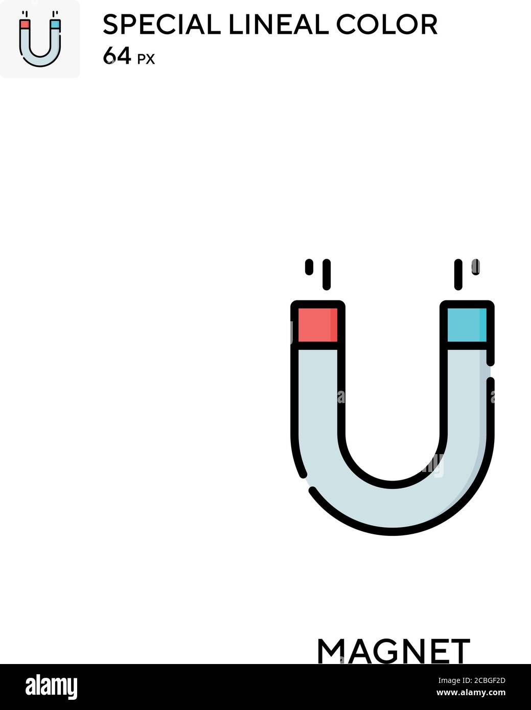 Magnet Simple vector icon. Magnet icons for your business project Stock ...