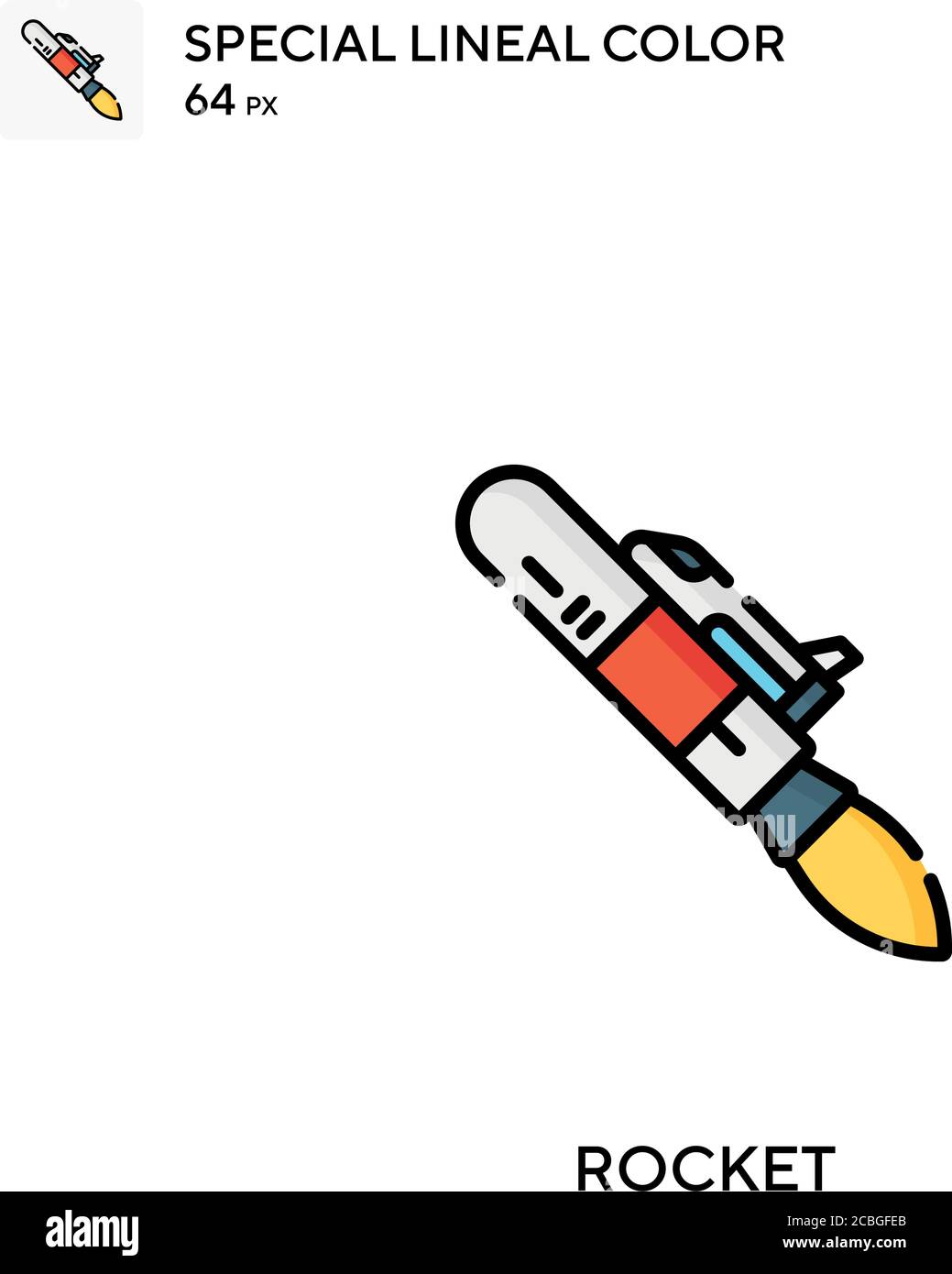 Rocket Simple vector icon. Rocket icons for your business project Stock ...