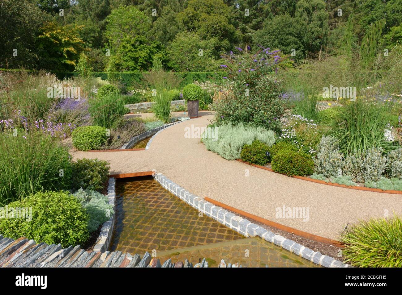RHS Rosemoor cool garden, Great Torrington, Devon, England, UK Stock ...
