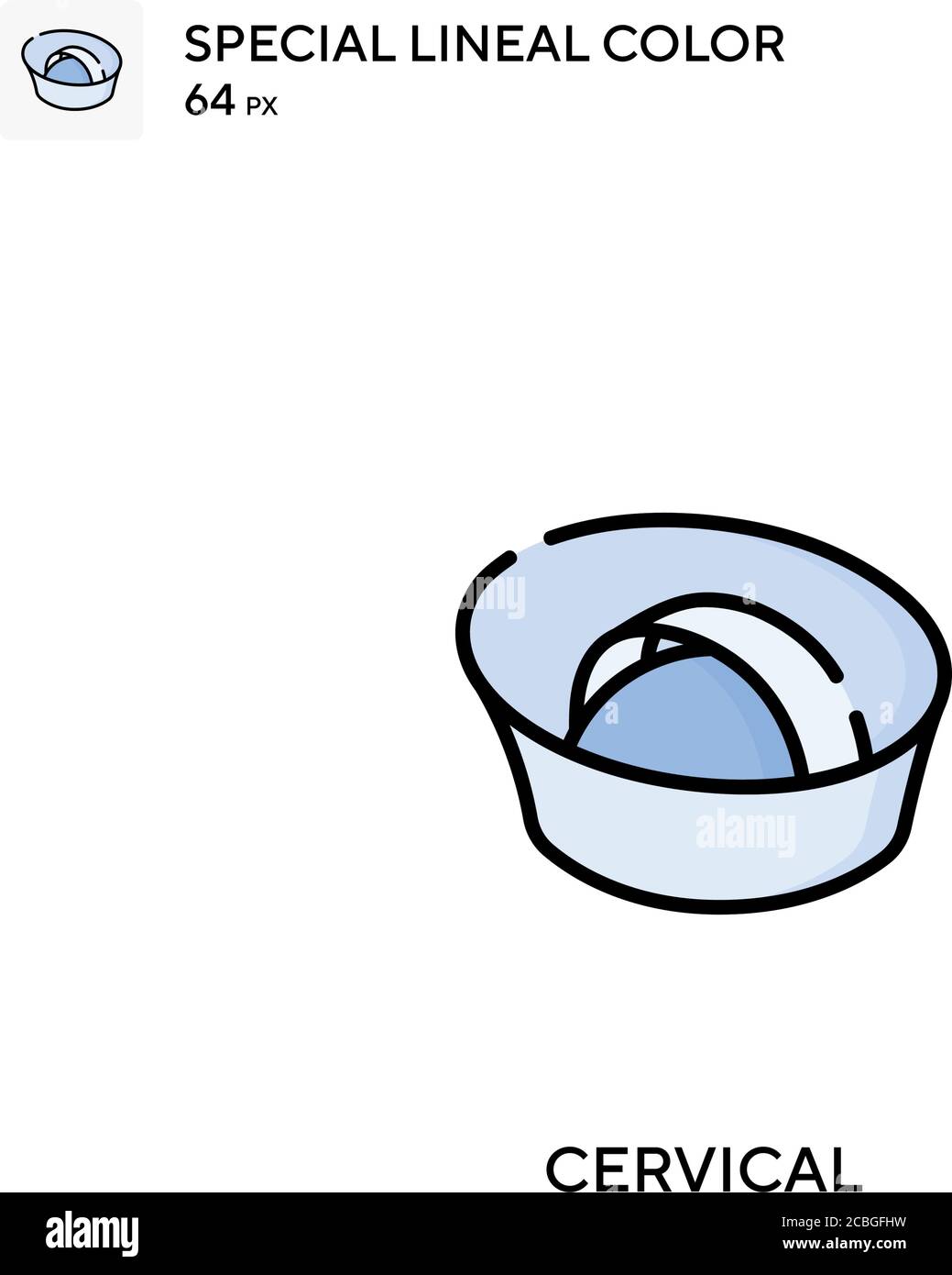 Cervical Simple vector icon. Cervical icons for your business project ...