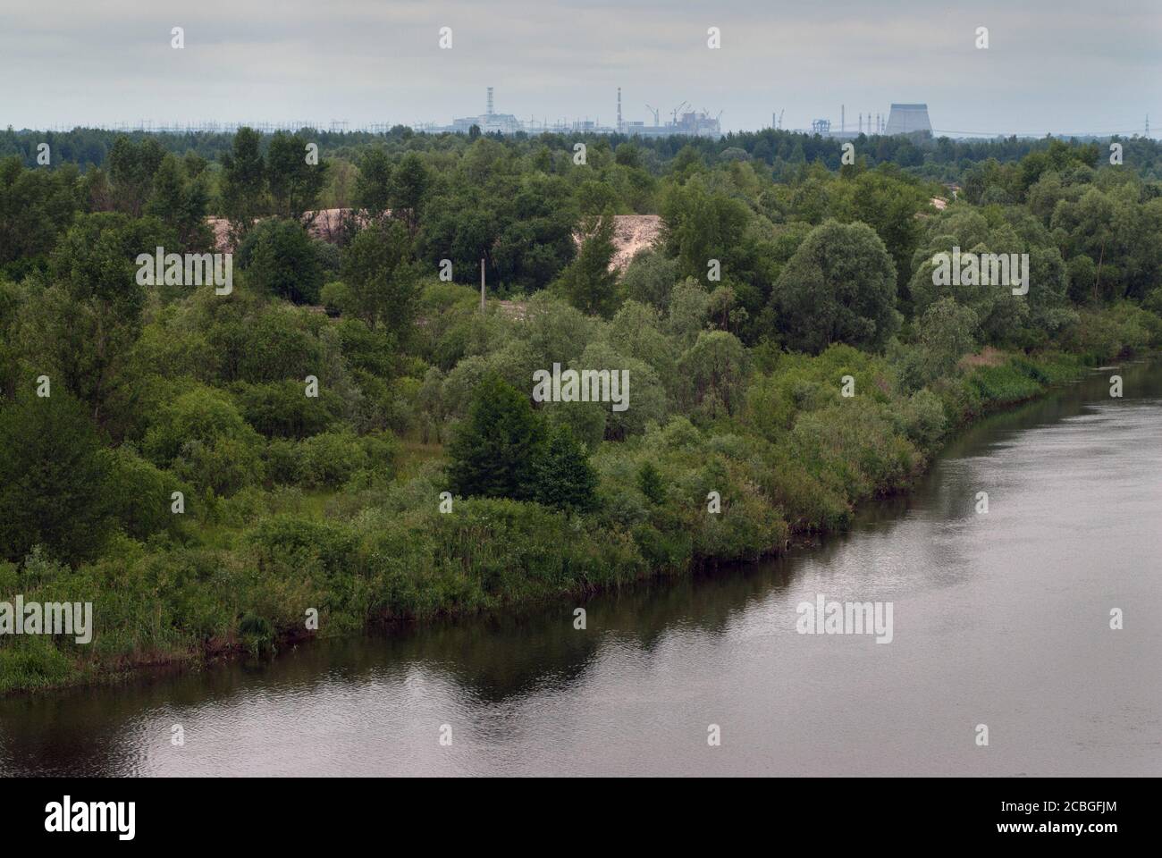 Pripyat River, Chernobyl nuclear power plant zone, Chernobyl disaster ...