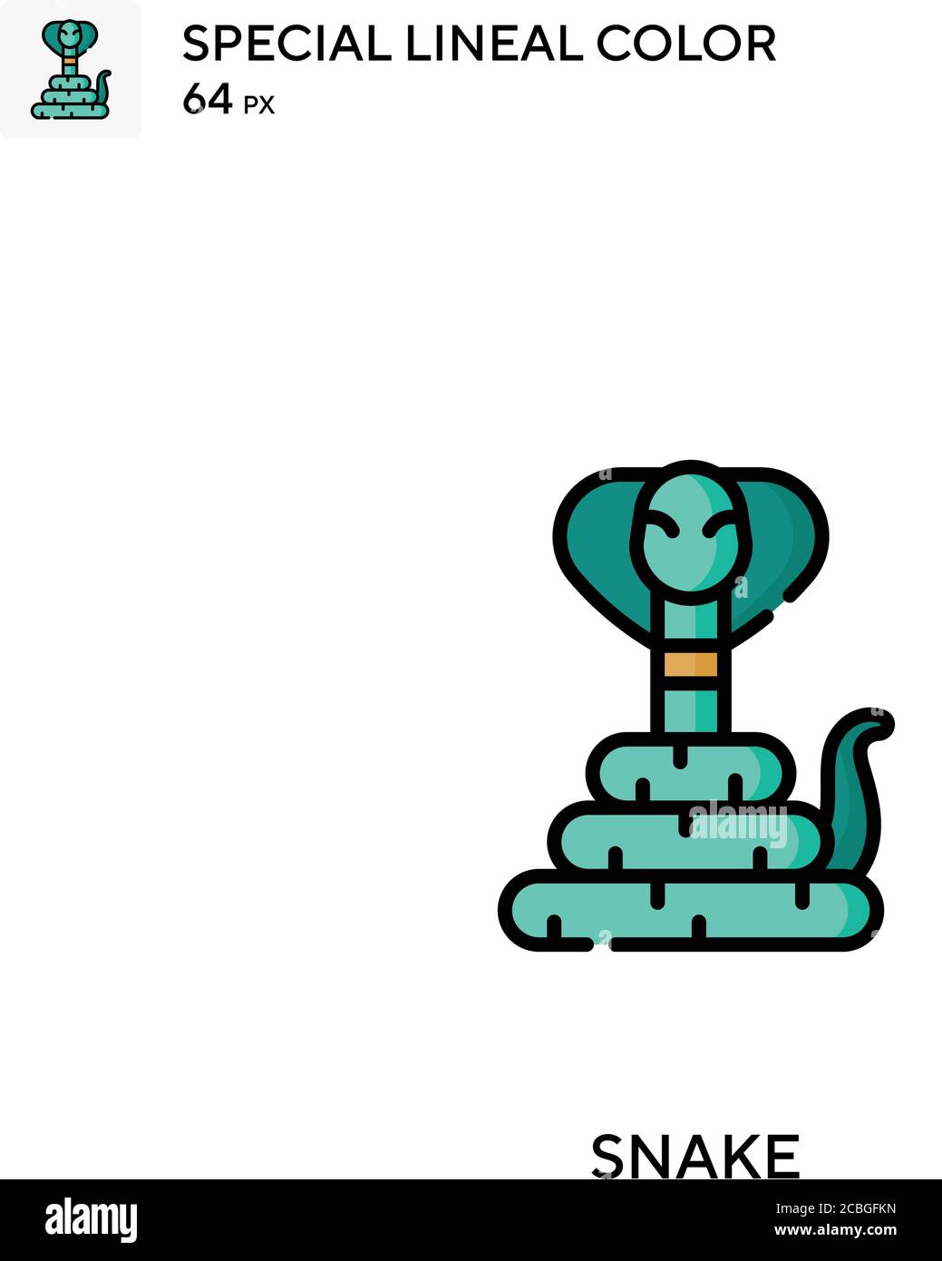 Snake Simple vector icon. Snake icons for your business project Stock ...