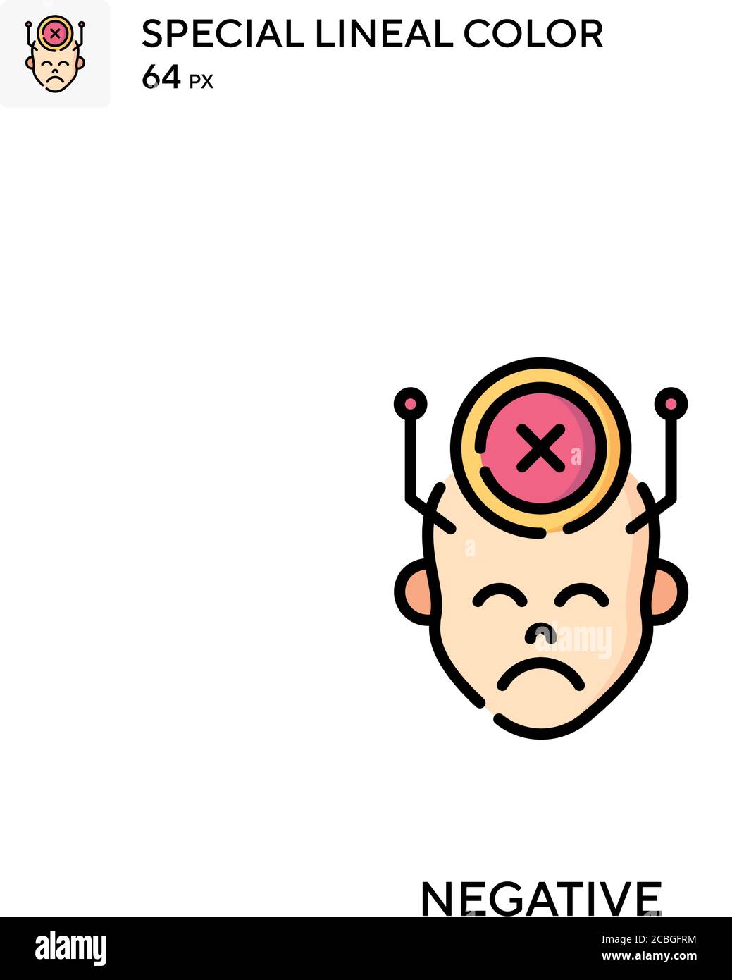 Negative Simple vector icon. Negative icons for your business project ...