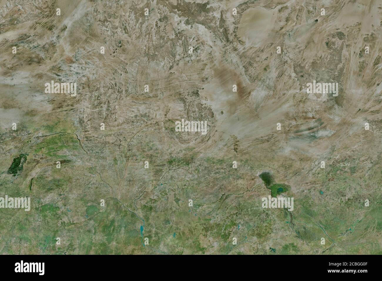 Extended area of Niger. Satellite imagery. 3D rendering Stock Photo - Alamy