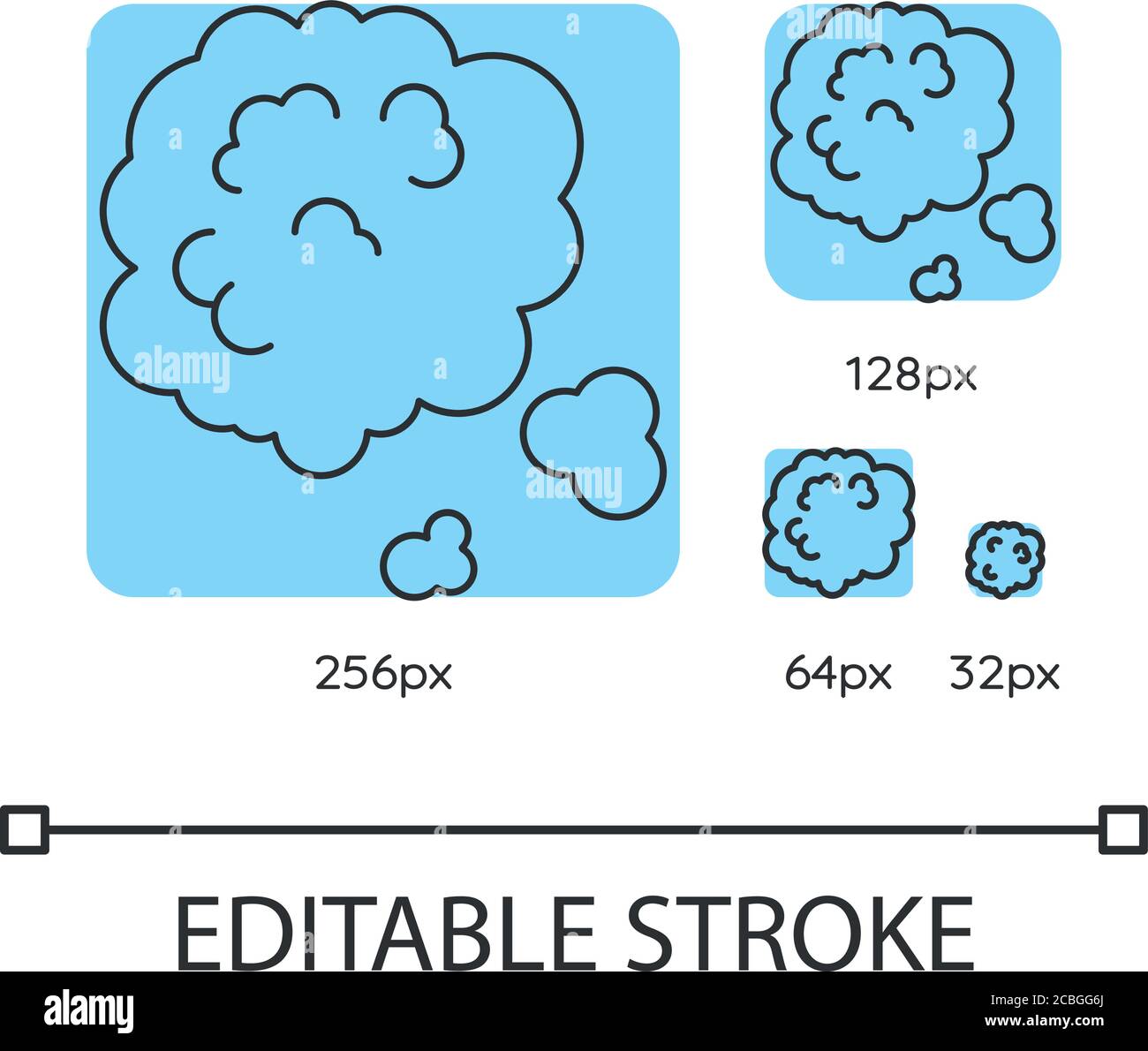 Dust in air turquoise linear icons set Stock Vector Image & Art - Alamy