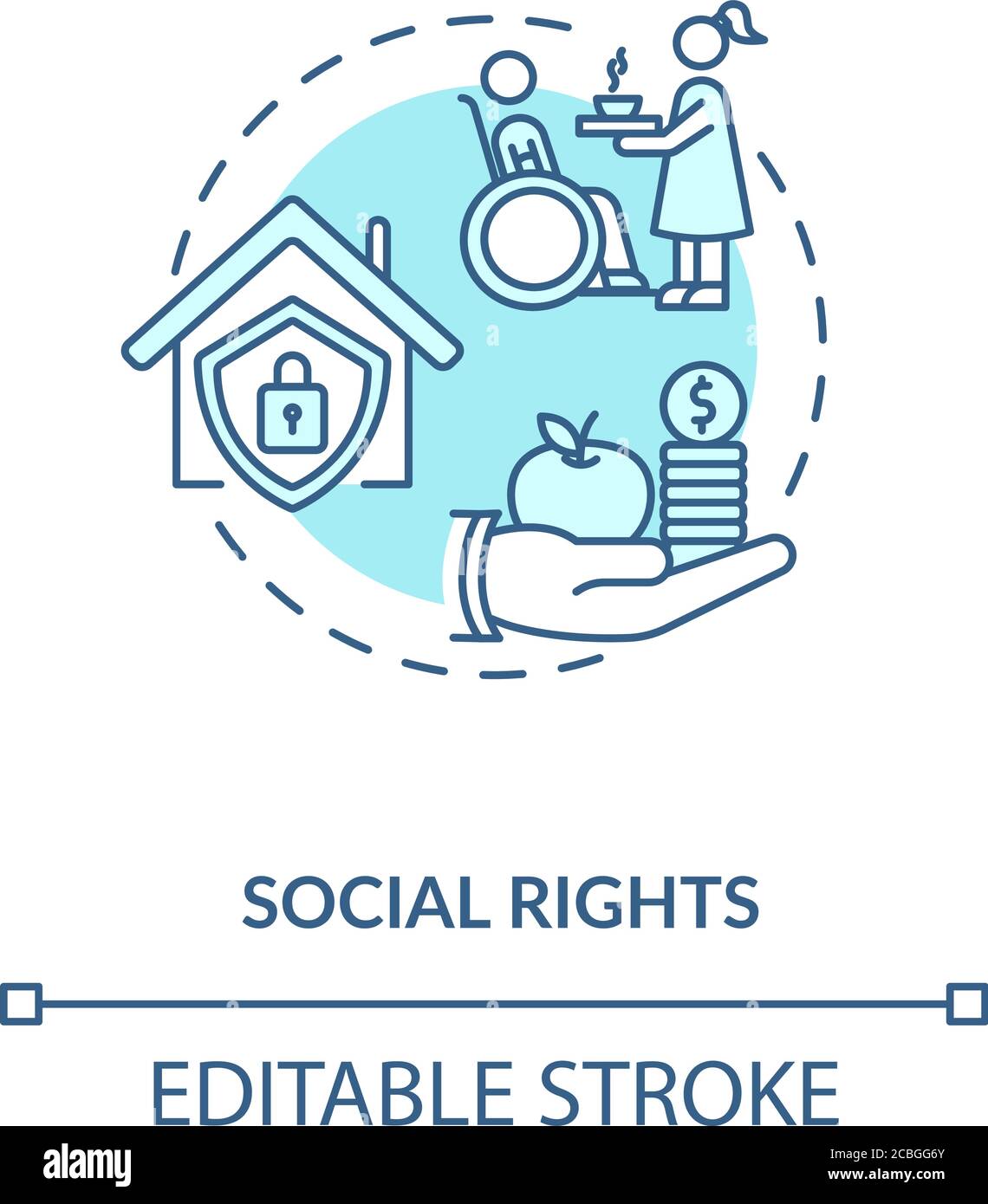 Social rights concept icon Stock Vector Image & Art - Alamy