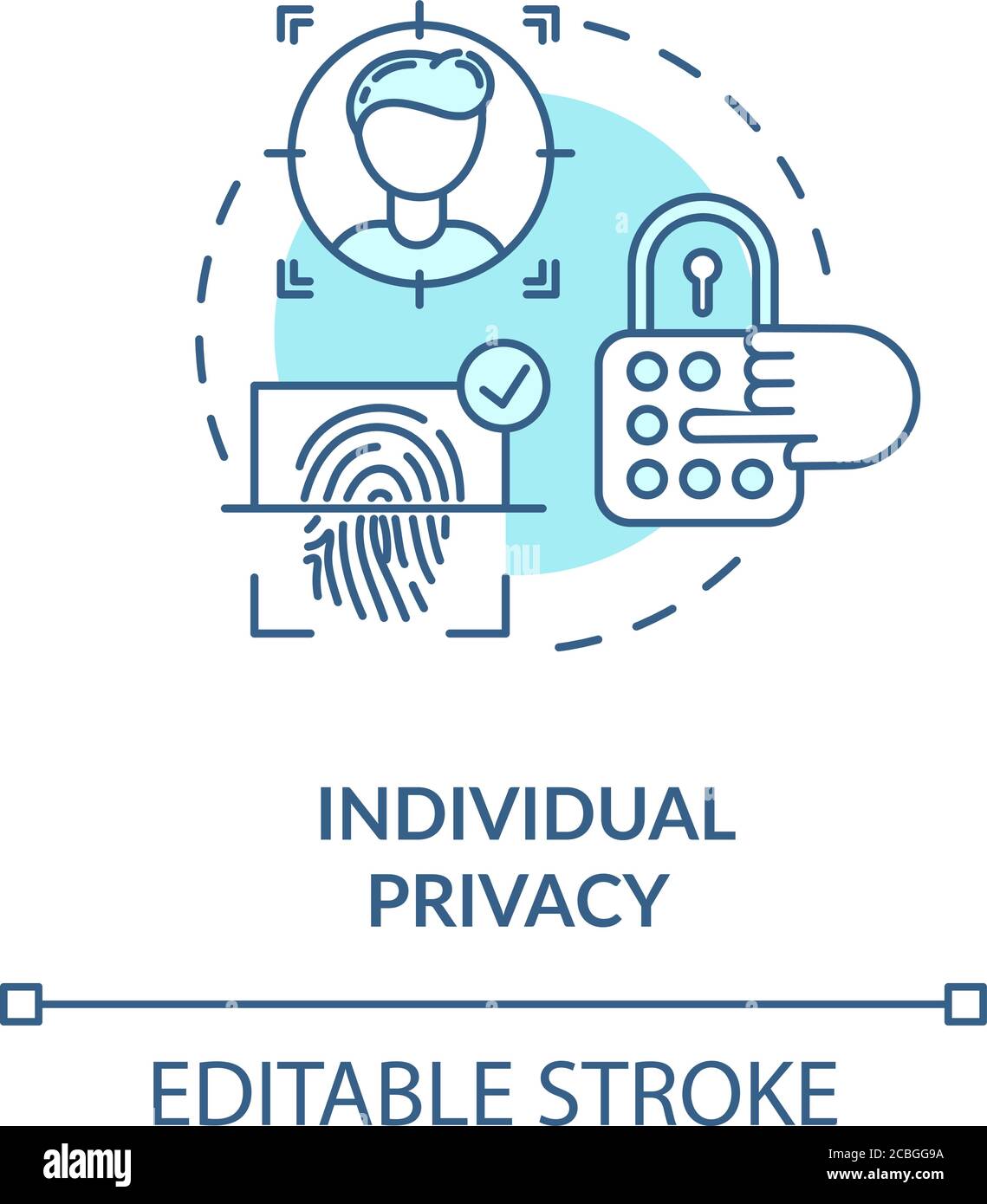 Individual privacy concept icon Stock Vector Image & Art - Alamy