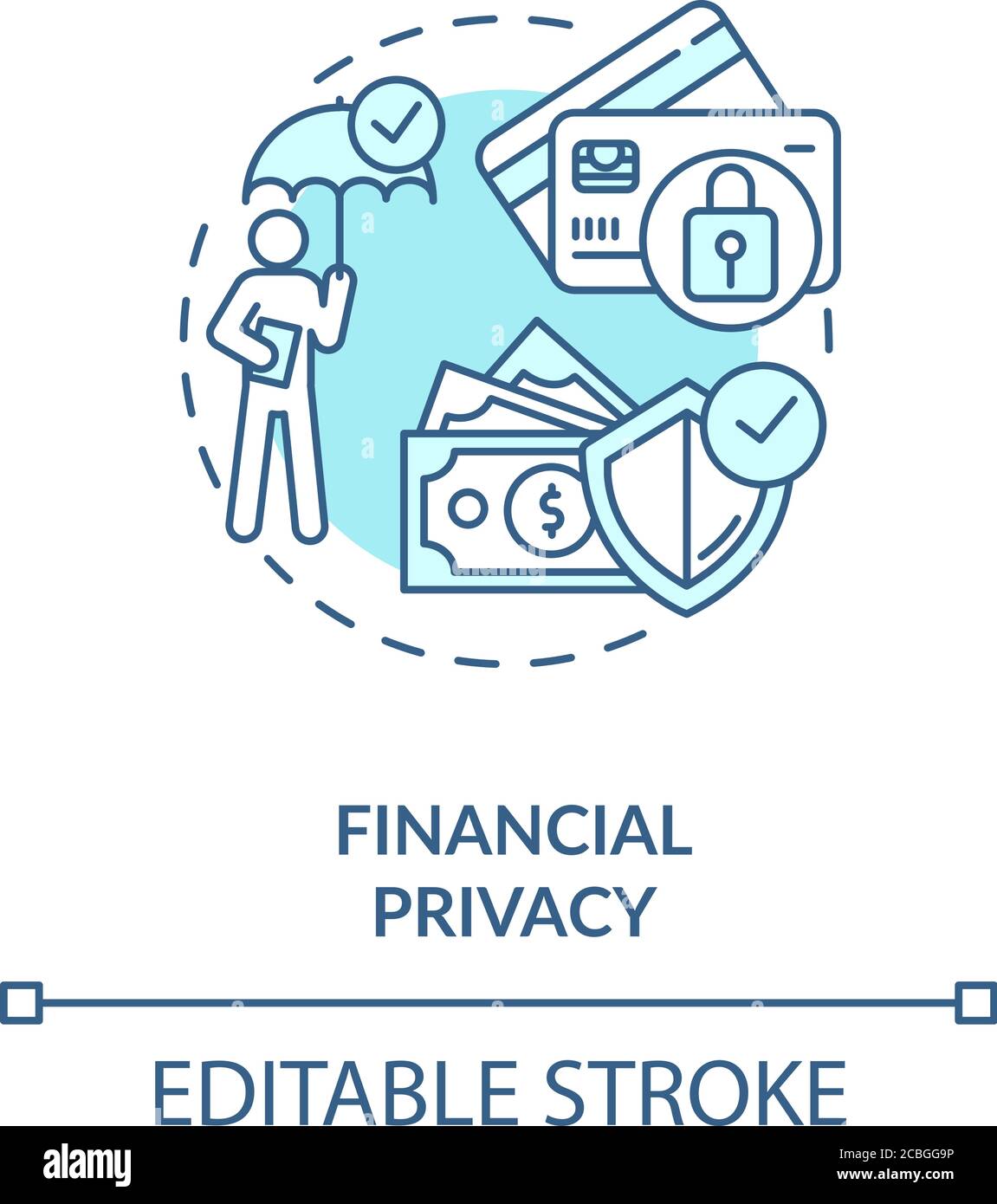 Financial privacy concept icon Stock Vector Image & Art - Alamy