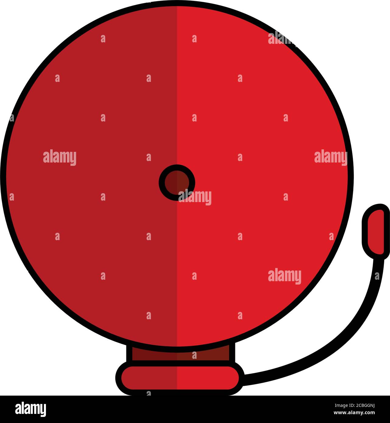 Red school bell icon Stock Vector Image & Art - Alamy