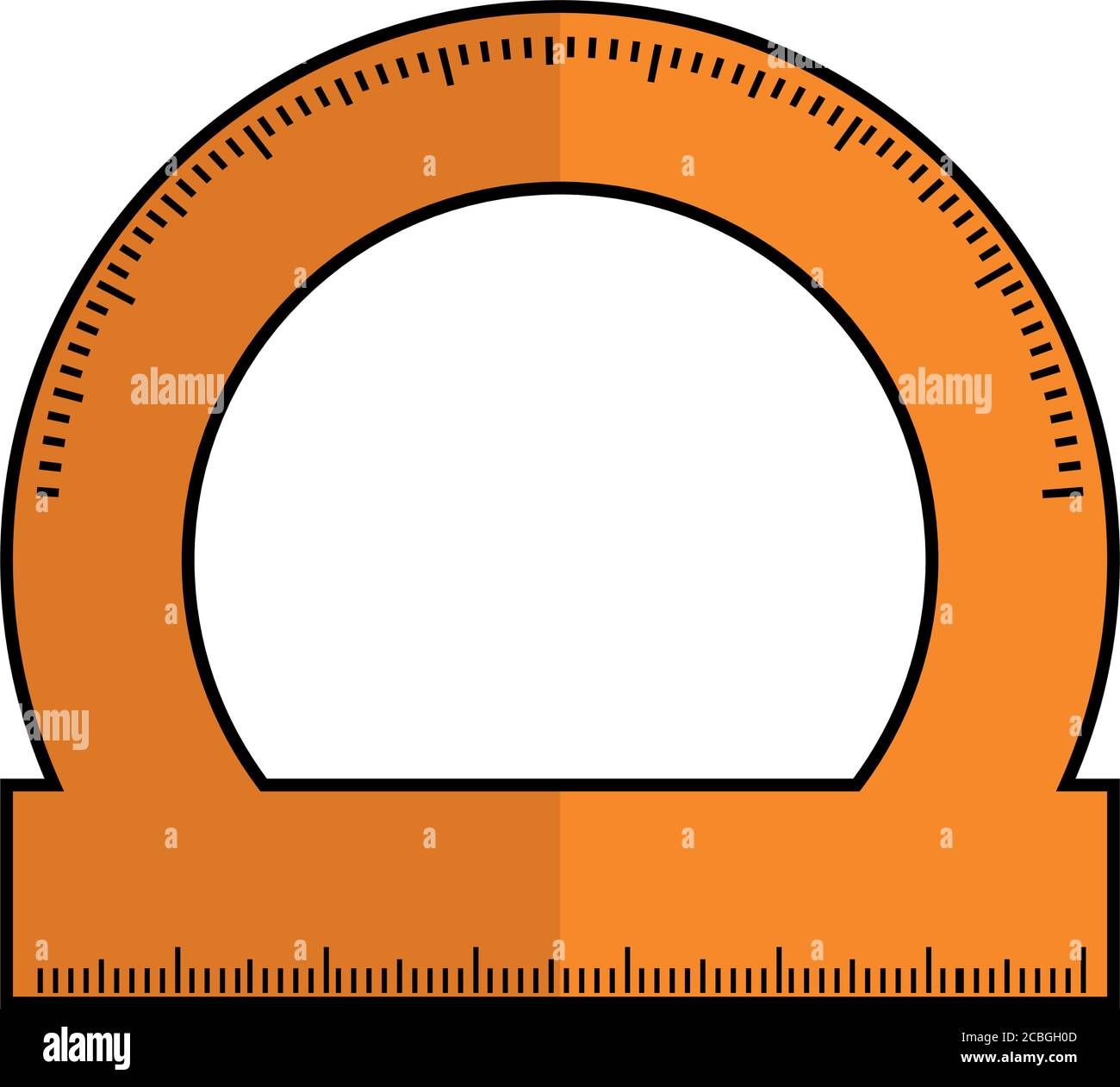 Isolated protractor icon Stock Vector Image & Art - Alamy