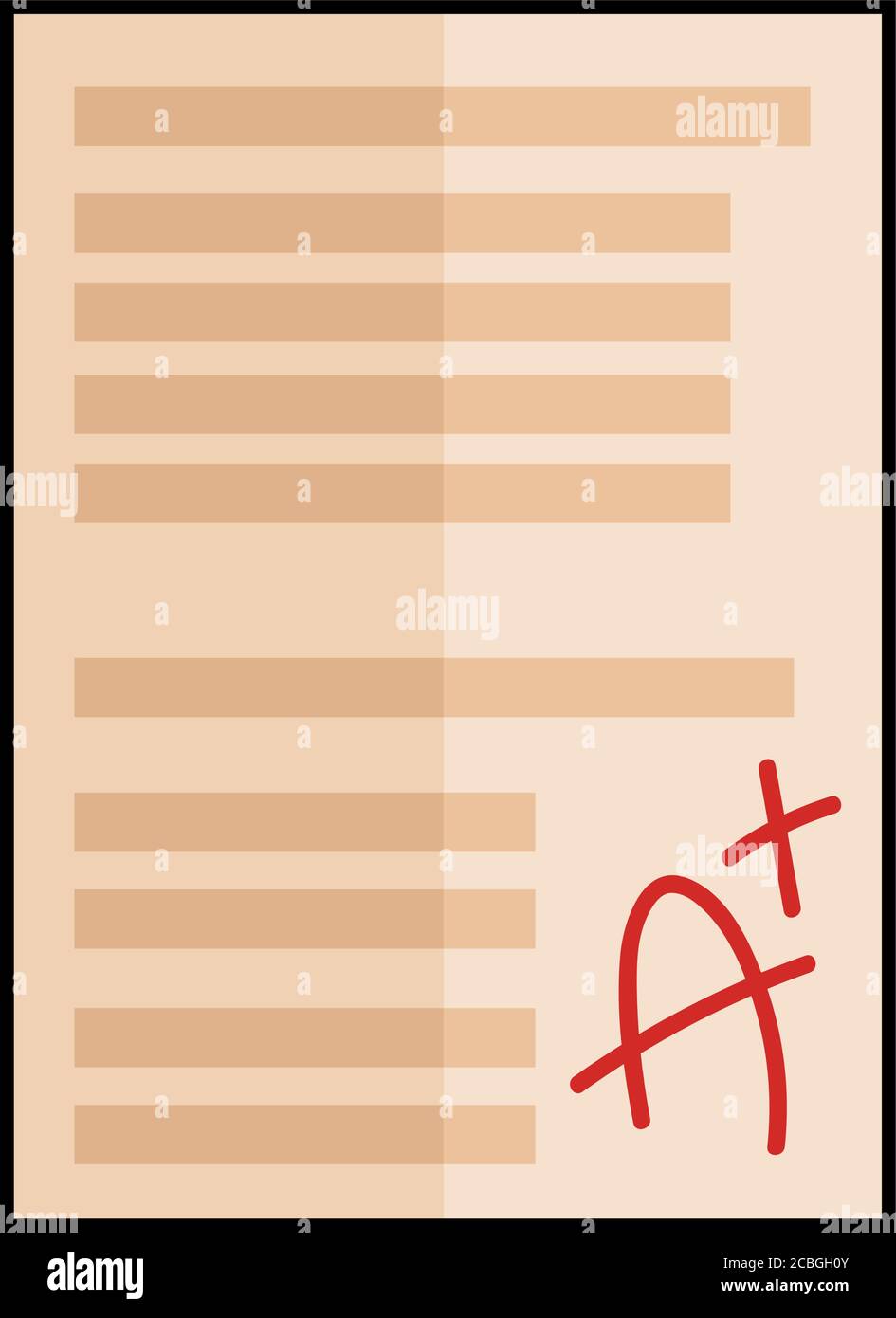 Isolated school exam paper icon Stock Vector Image & Art - Alamy