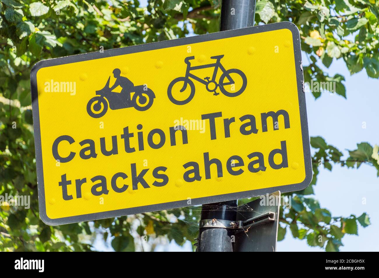 Cycle tram track danger hi-res stock photography and images - Alamy