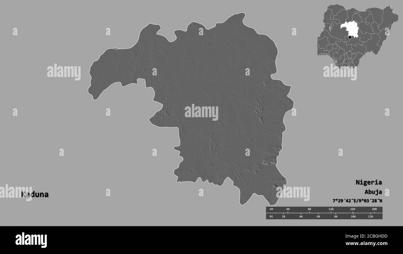 Map of nigeria and kaduna hi-res stock photography and images - Alamy