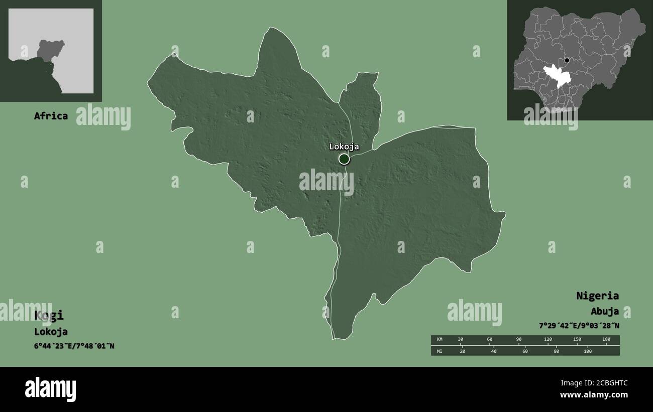 Map of kogi hi-res stock photography and images - Alamy