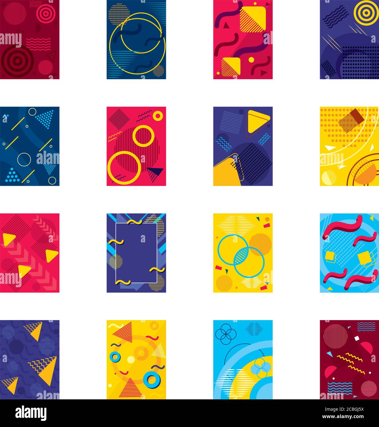 design of abstract backgrounds icon set, vector illustration Stock ...