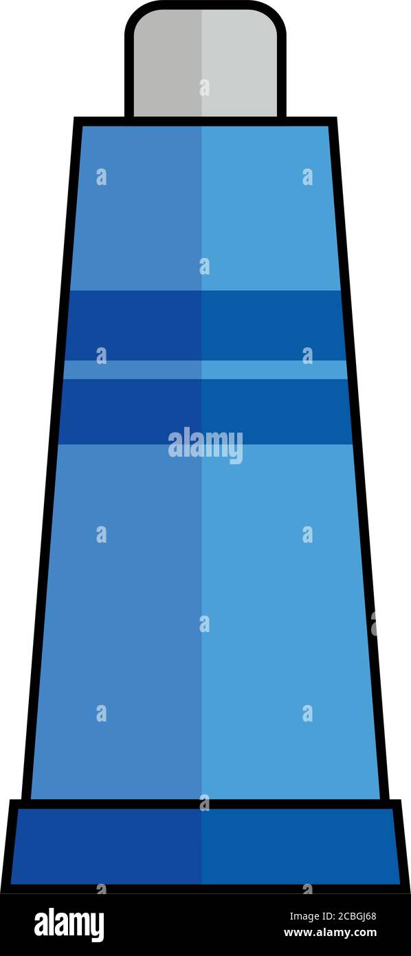 Tube of blue paint Stock Vector Images - Alamy