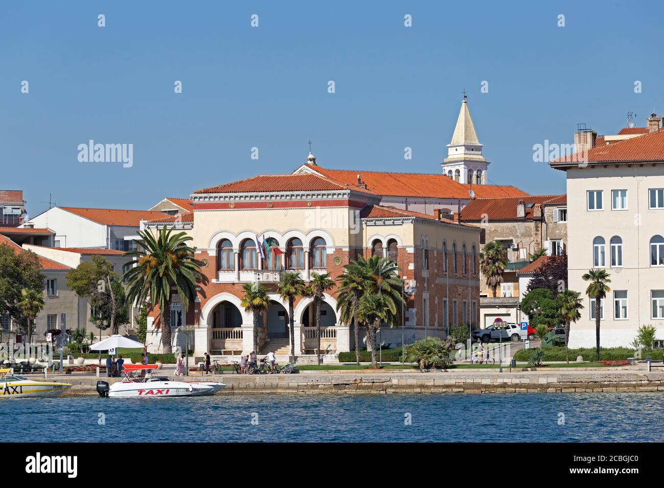 town hall, harbour, Porec, Istria, Croatia Stock Photo - Alamy