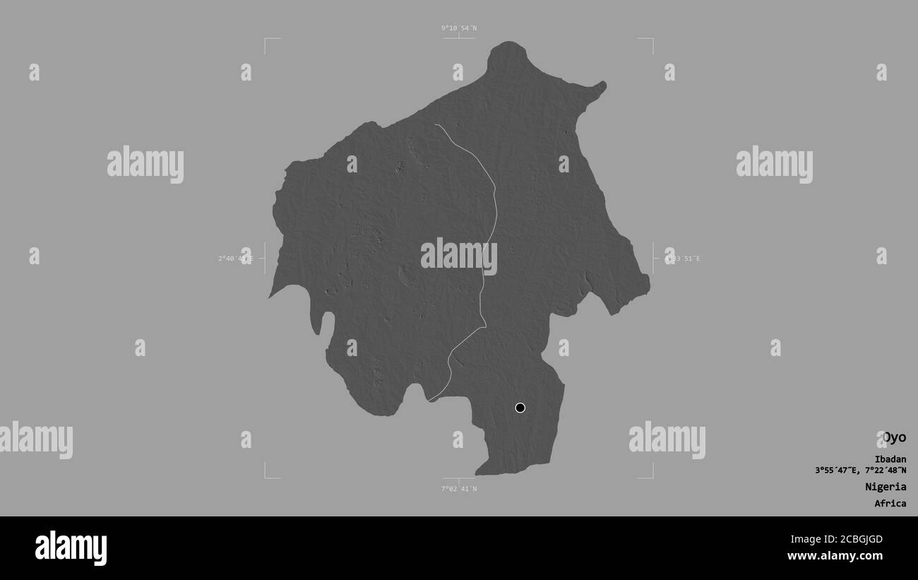 Map of oyo state Black and White Stock Photos & Images - Alamy