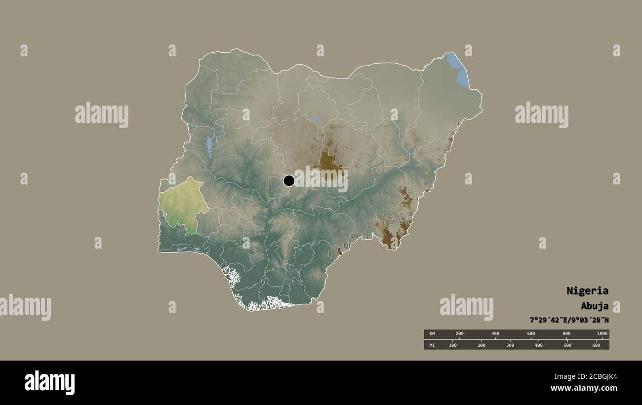 Map of oyo state hi-res stock photography and images - Alamy
