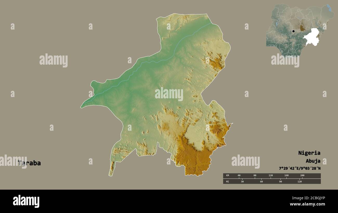 Taraba map hi-res stock photography and images - Alamy