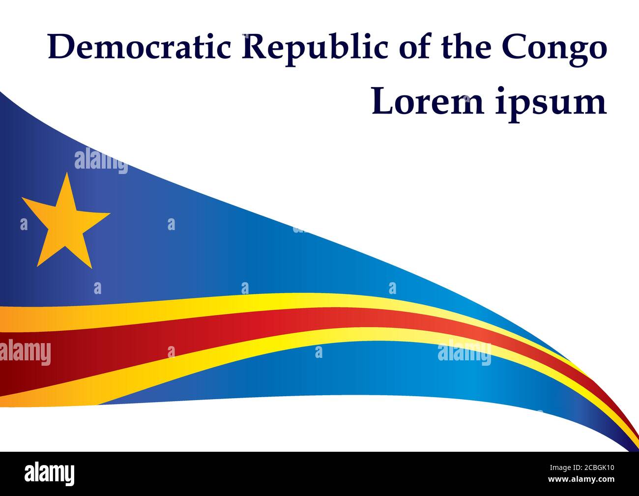 Flag of the Democratic Republic of the Congo. Template for award design ...