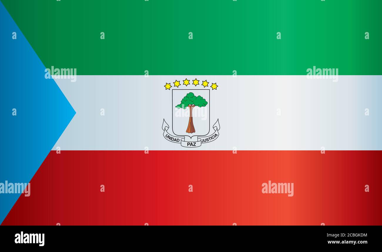 Flag of Equatorial Guinea, Republic of Equatorial Guinea. Template for ...