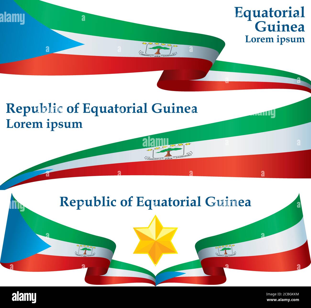 Flag of Equatorial Guinea, Republic of Equatorial Guinea. Template for ...
