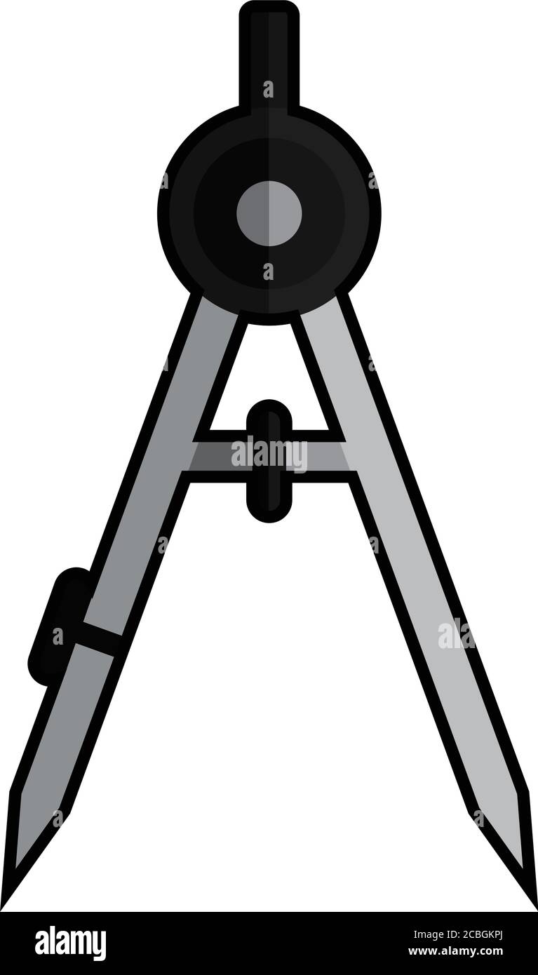 Isolated school compass icon Stock Vector Image & Art - Alamy