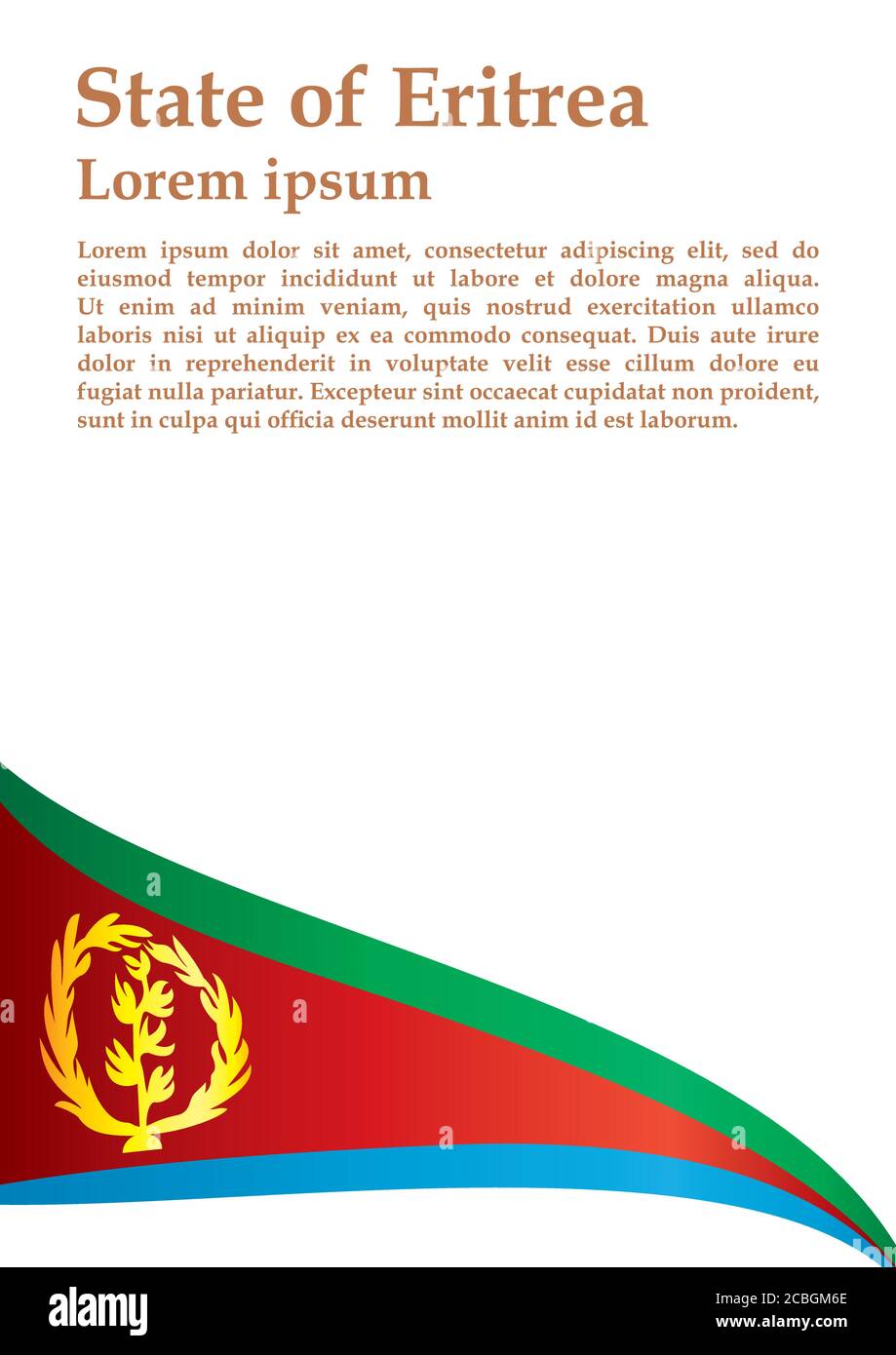 Flag of Eritrea, State of Eritrea, is a country in the Horn of Africa ...