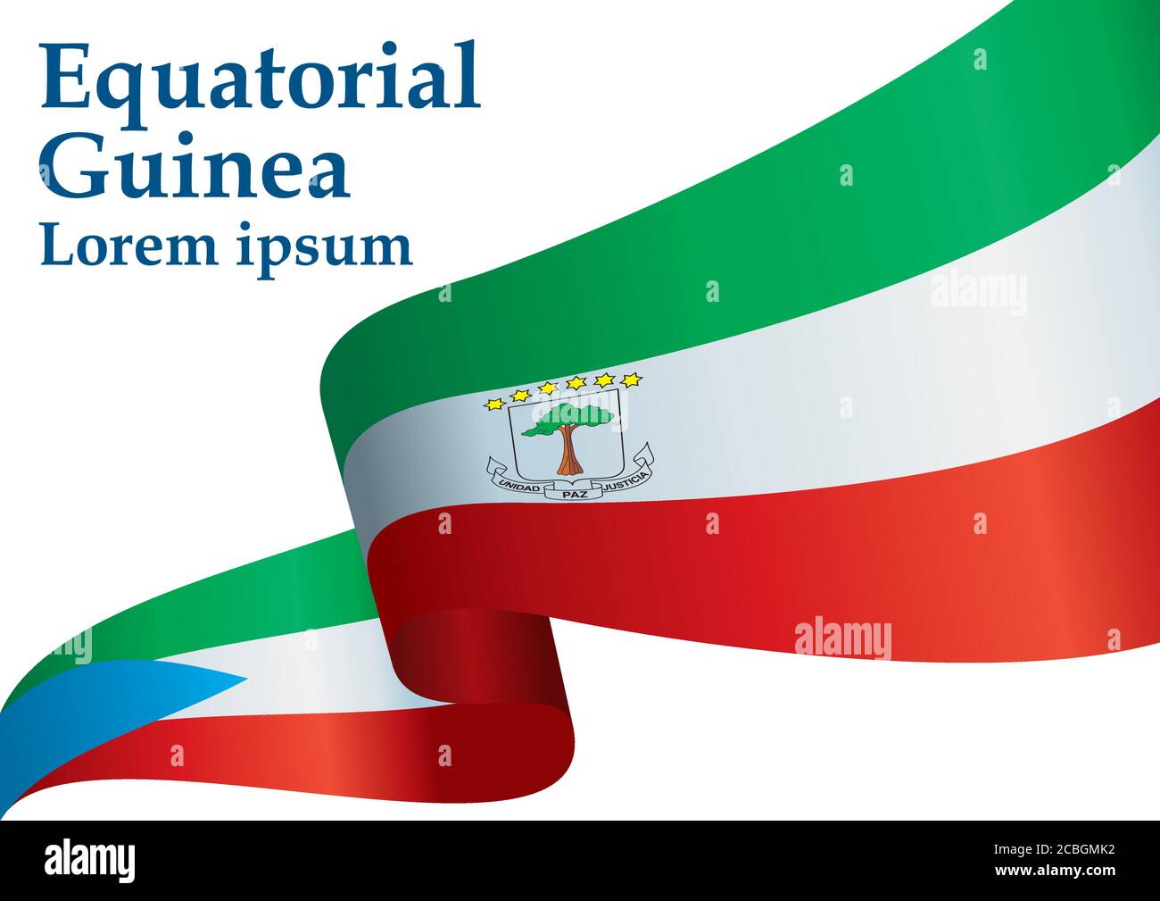 Flag of Equatorial Guinea, Republic of Equatorial Guinea. Template for ...