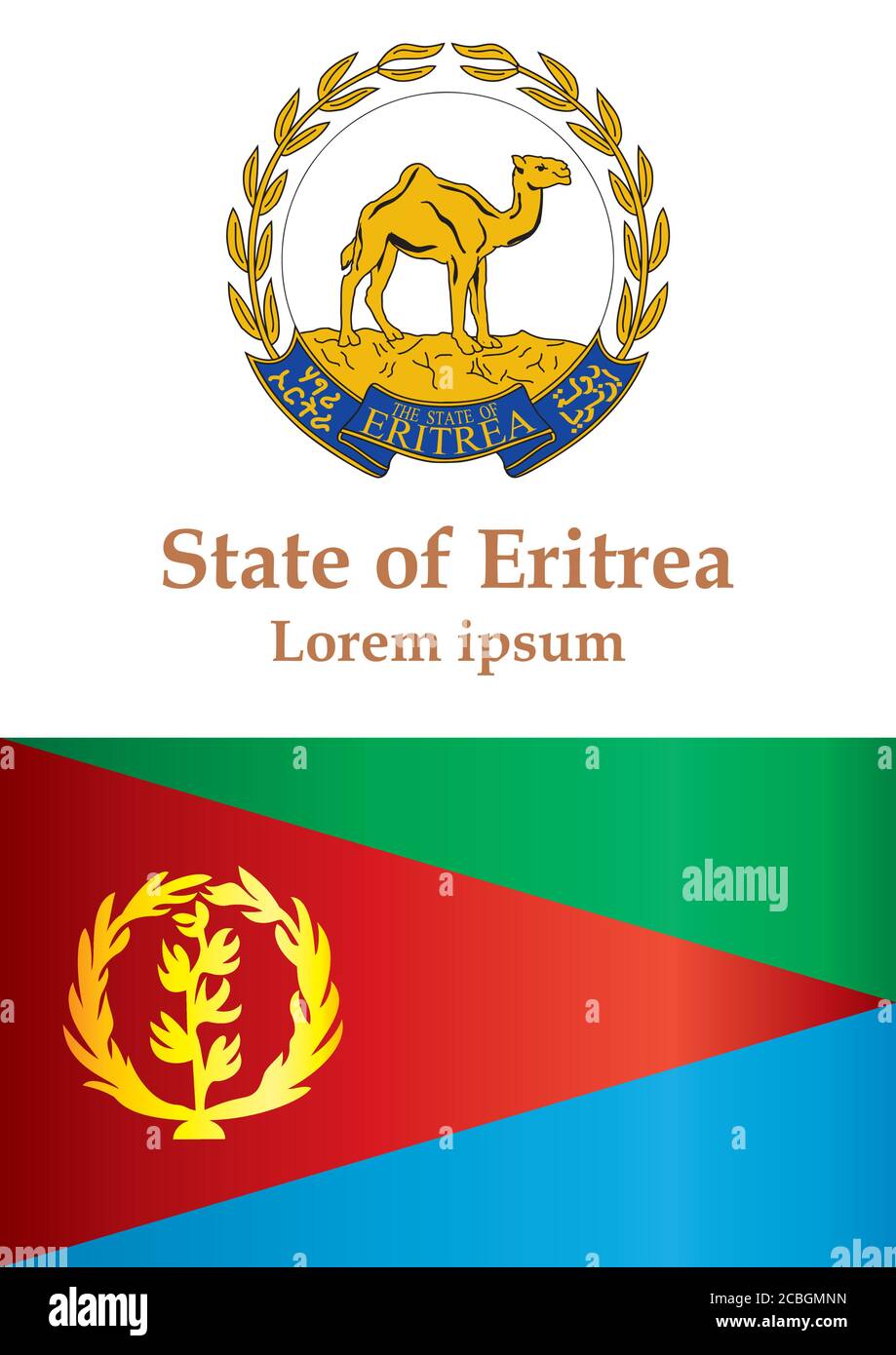 Flag of Eritrea, State of Eritrea, is a country in the Horn of Africa ...