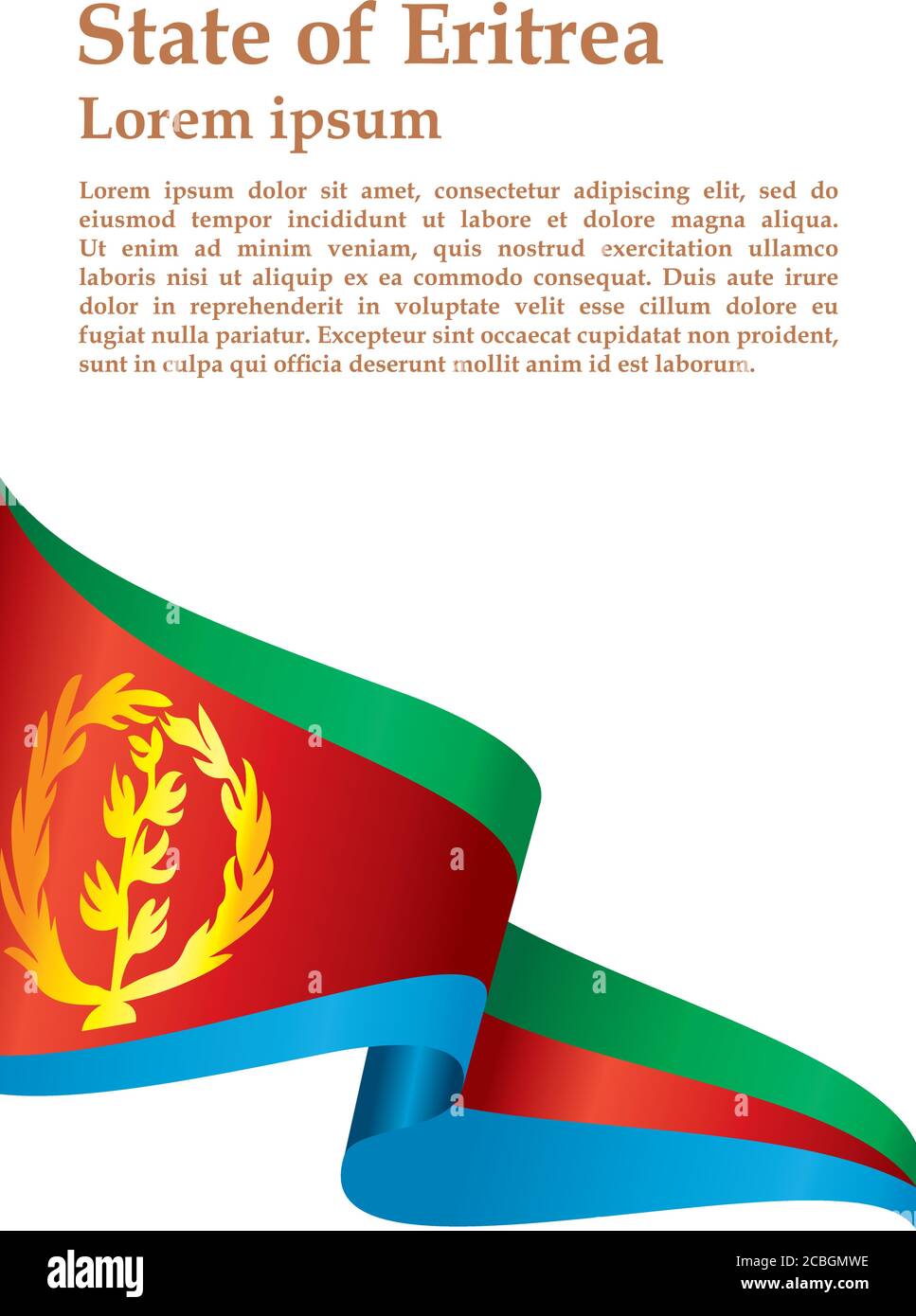 Flag of Eritrea, State of Eritrea, is a country in the Horn of Africa ...
