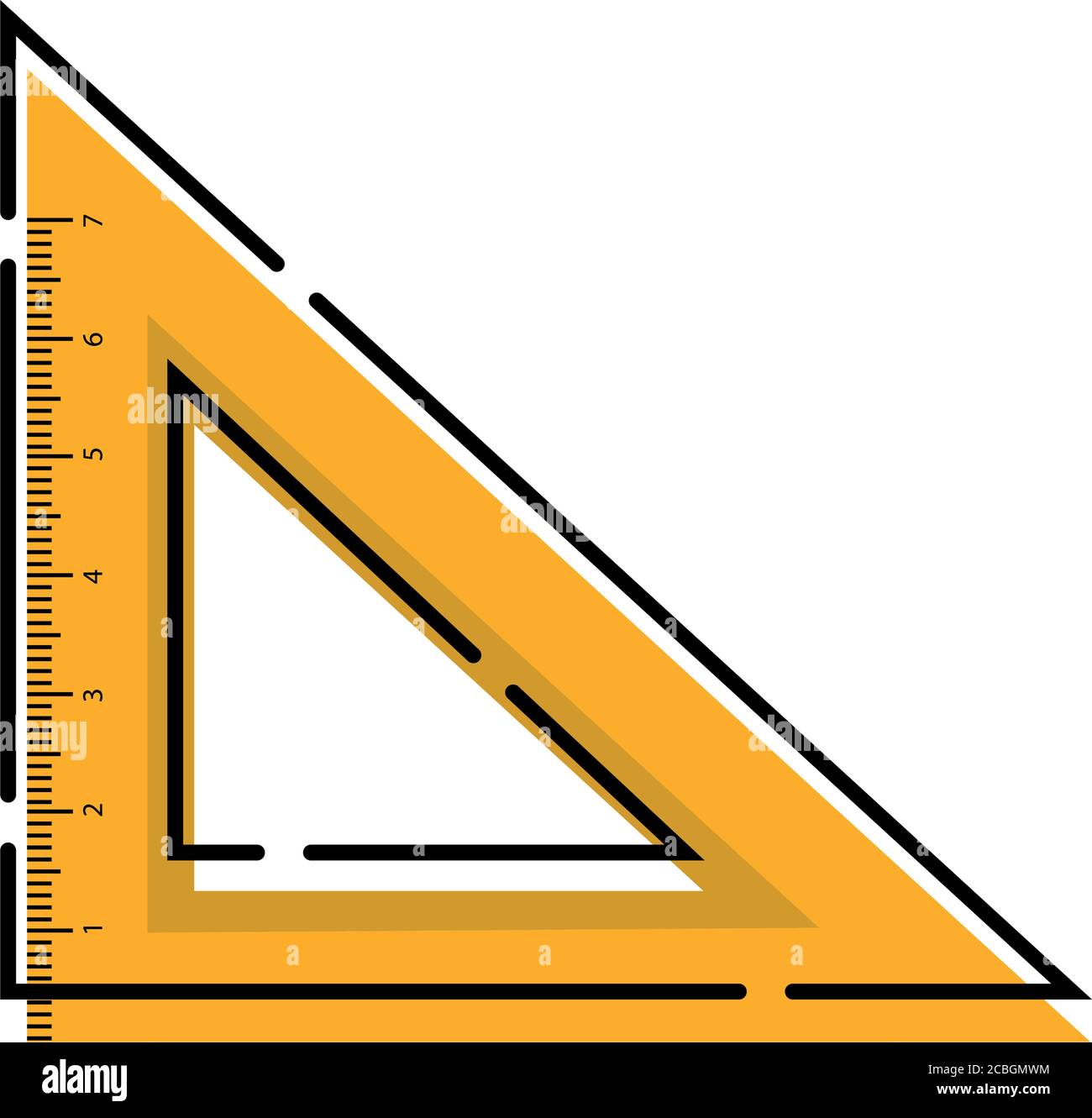 Isolated square ruler icon Stock Vector Image & Art - Alamy