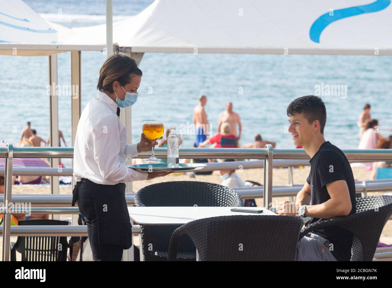 Waitress smoking hi-res stock photography and images - Alamy
