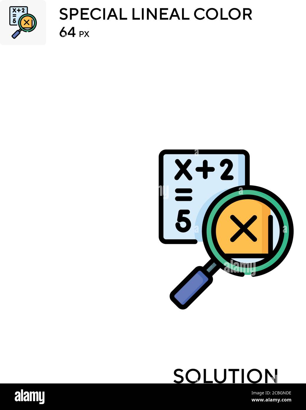 Solution special lineal color vector icon. Solution icons for your ...
