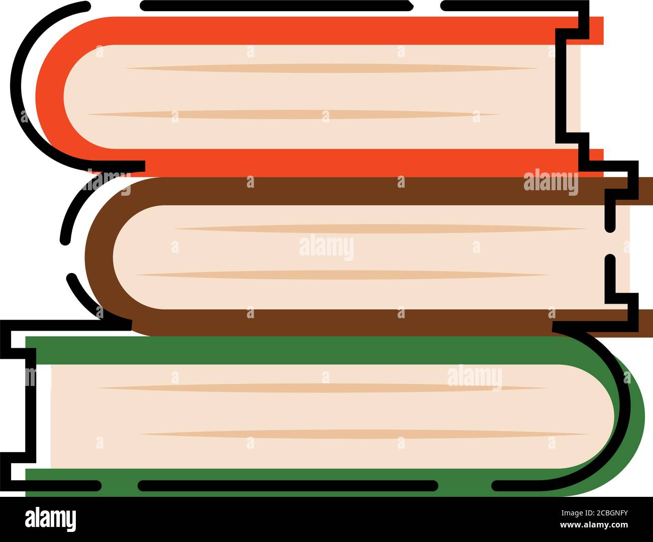 Stack of books icon Stock Vector Image & Art - Alamy